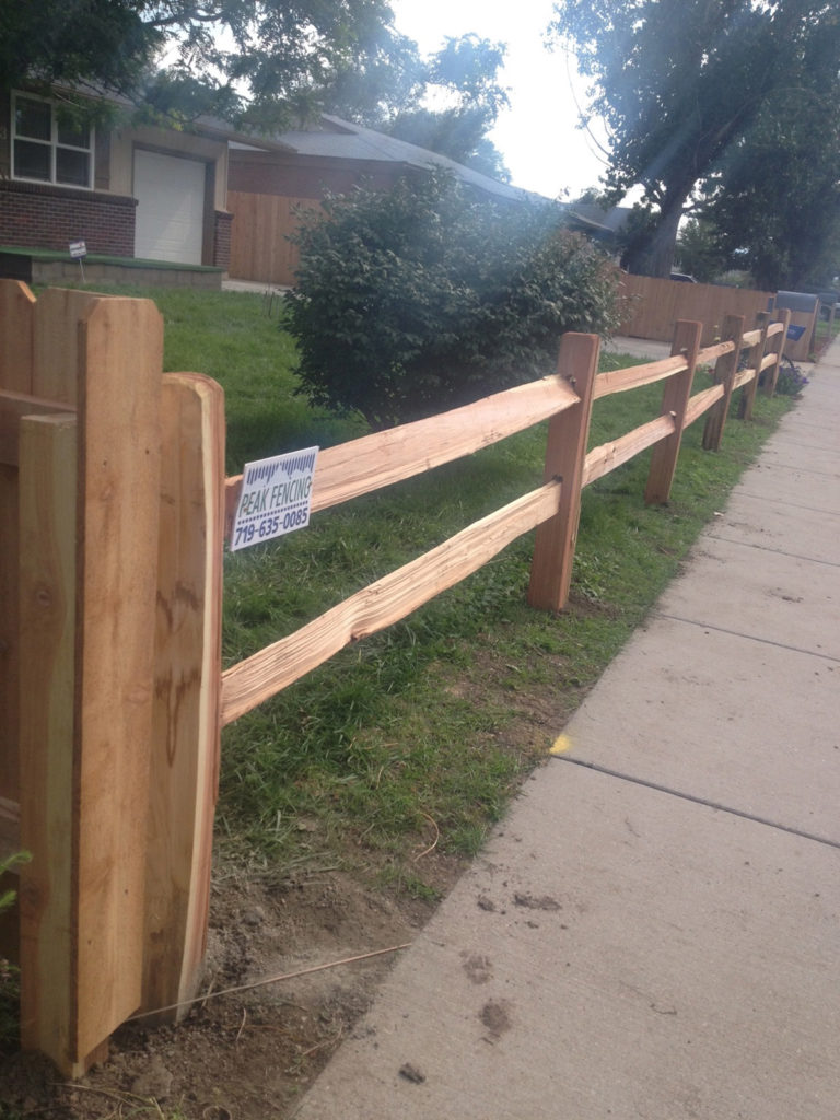 Split Rail & Doweled Fencing Installation in Colorado Springs | Rustic ...