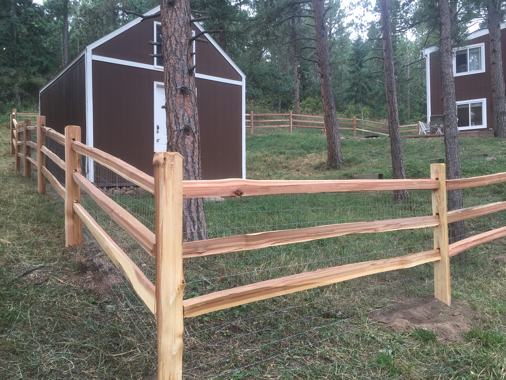 Split Rail & Doweled Fencing Installation in Colorado Springs | Rustic ...