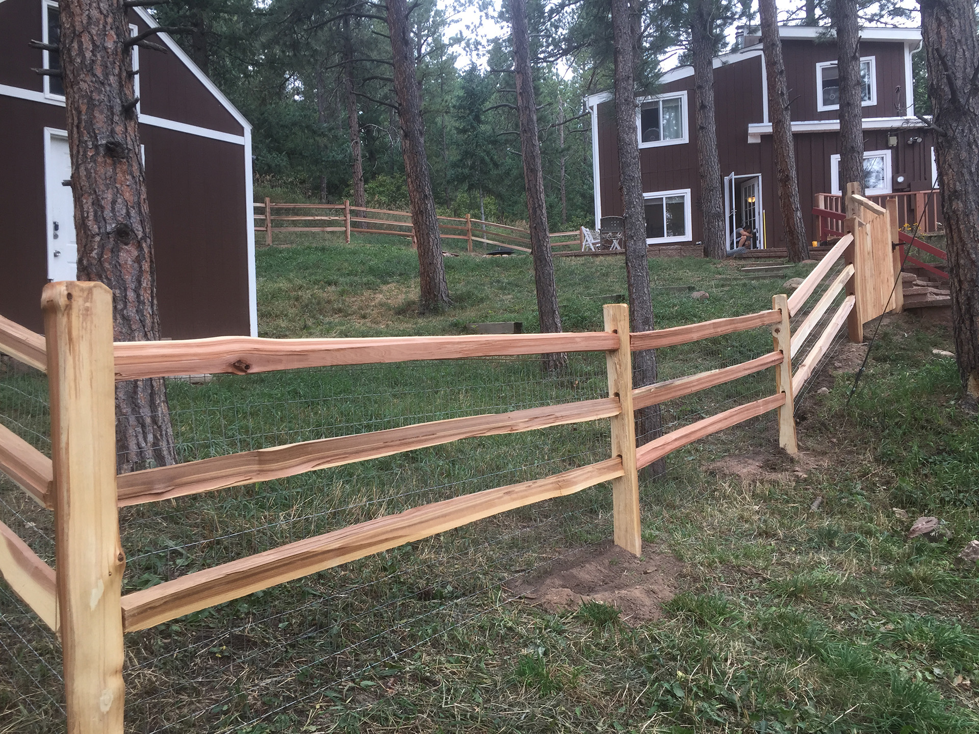 Split Rail & Doweled Fencing Installation in Colorado Springs | Rustic ...